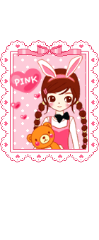pink bunny girl (in Animated GIFs)