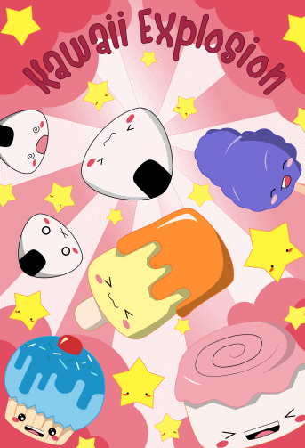 Kawaii Explosion (in Clipart)