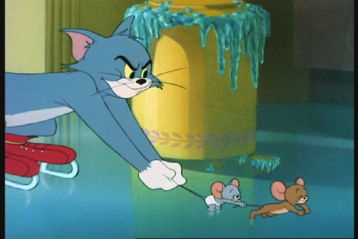 Tom&Jerry Ice Skating (in Clipart)