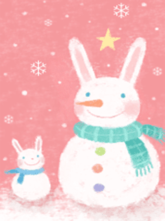 SNOW BUNNY (in Animated GIFs)