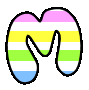 alphabets :- M (in Animated GIFs)