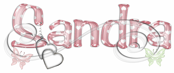 sandra (in Glitter Text)