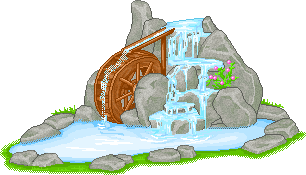 Fantasy Water Mill (in Animated GIFs)